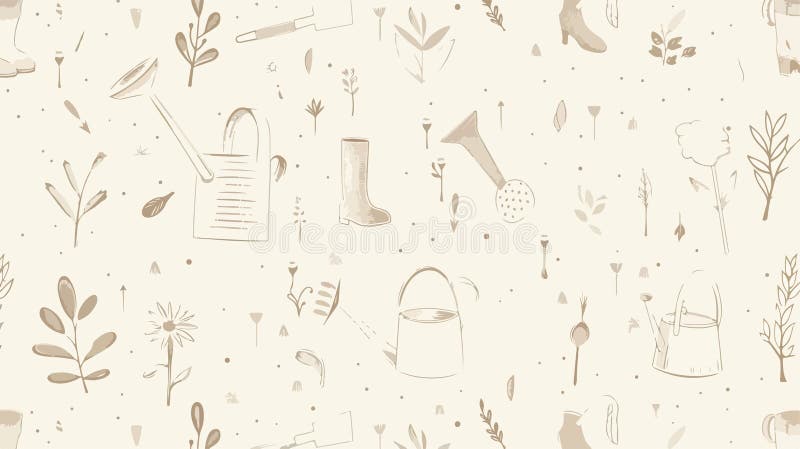 Elegant Light Seamless Pattern with Garment Silhouettes Stock ...