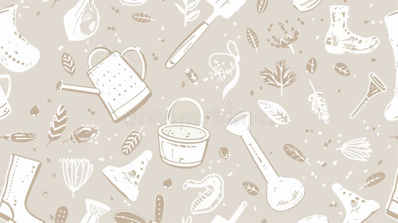 Elegant Light Seamless Pattern with Garment Silhouettes Stock ...