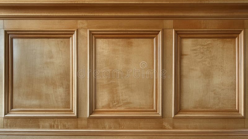Elegant Light Wood Paneling Wall Design Stock Illustration ...
