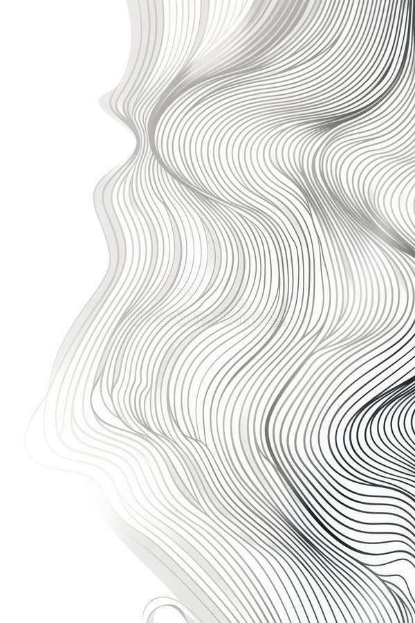 Elegant Line Art Creating a Modern Drawing Book Background. Stock ...