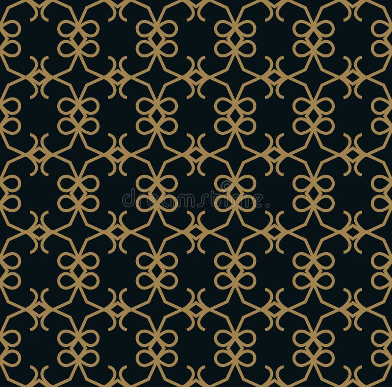 Elegant Line Ornament Pattern Seamless Pattern for Background ...