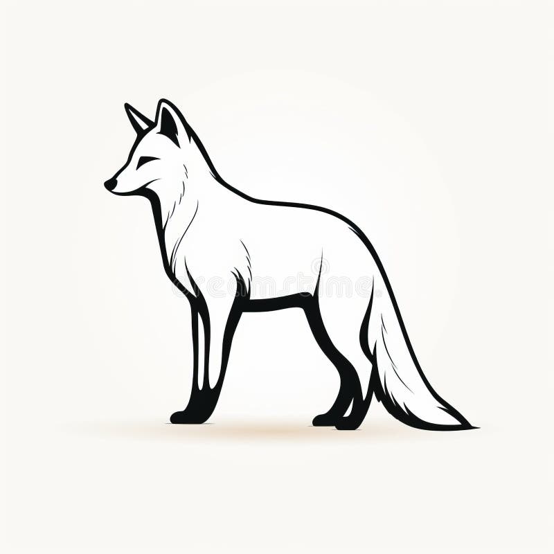 Single Line Fox Outline Stock Illustrations – 278 Single Line Fox ...