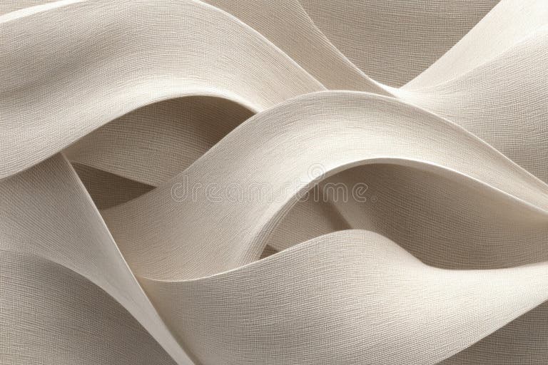 Elegant Linen-Textured Wave Forms for Neutral Backgrounds Stock Photo ...