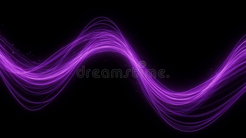 Glowing Purple Lines Flowing Abstract Background Design Stock Video ...