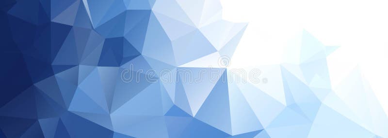 Elegant Low Poly Dark Blue Triangle Banner Design Stock Vector ...