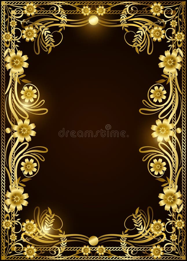 Gold Regal Border Stock Illustrations – 221 Gold Regal Border Stock ...