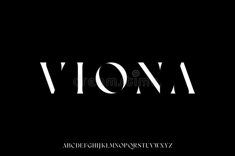 Elegant Luxury Abstract Stencil Type Serif Font Vector Stock Vector ... Elegant Luxury Abstract Stencil Type Serif Font Vector Stock Vector ...