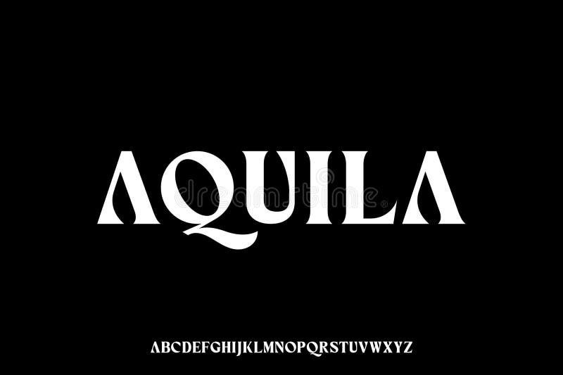 Bold Abstract Elegant Serif Display Font Vector. Stock Vector ... Bold Abstract Elegant Serif Display Font Vector. Stock Vector ...
