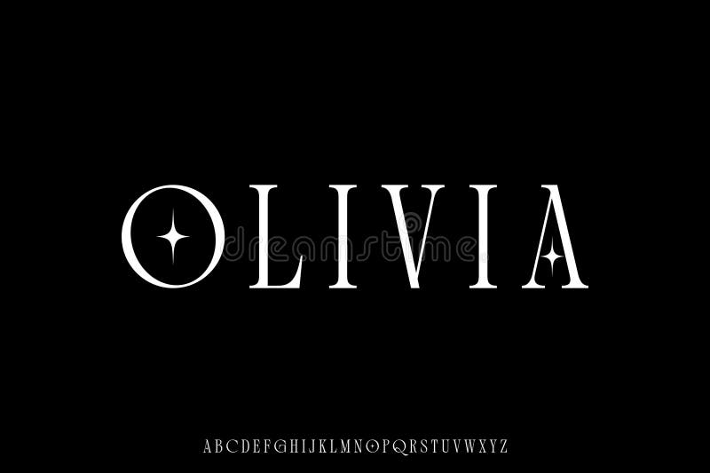 Elegant Luxury Abstract Stencil Type Serif Font Vector Stock Vector ... Elegant Luxury Abstract Stencil Type Serif Font Vector Stock Vector ...