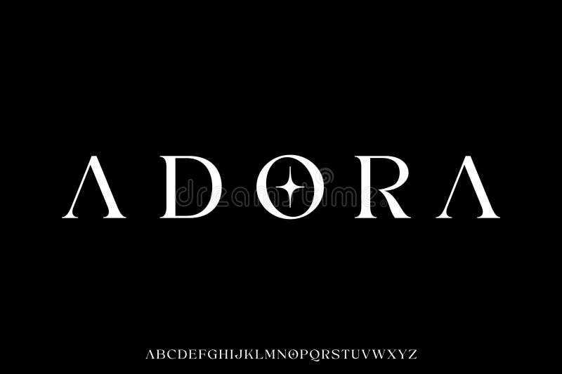 Elegant Luxury Abstract Stencil Type Serif Font Vector Stock Vector ... Elegant Luxury Abstract Stencil Type Serif Font Vector Stock Vector ...