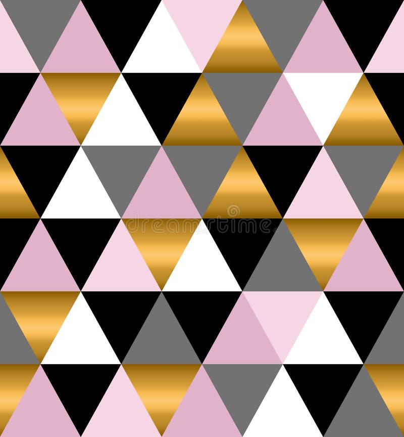 Elegant Luxury Triangular Geometric Pattern. Abstract Stock Vector ...