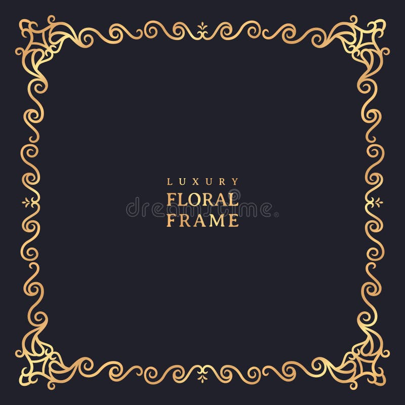 Elegant Luxury Vintage Gold Decorative Frame Stock Vector ...