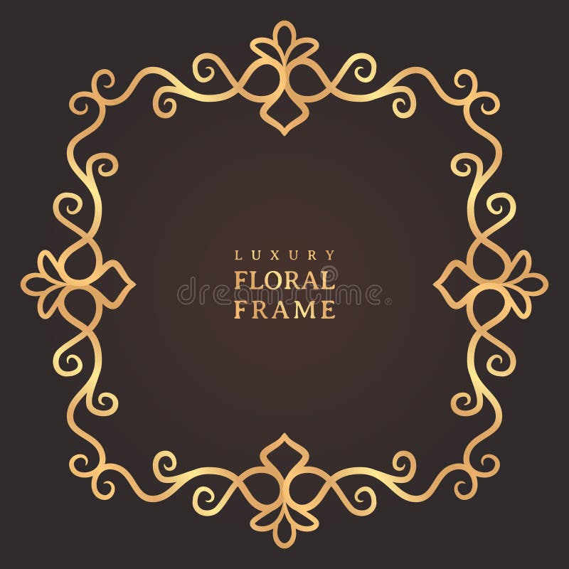 Elegant Luxury Vintage Gold Decorative Frame Stock Vector ...