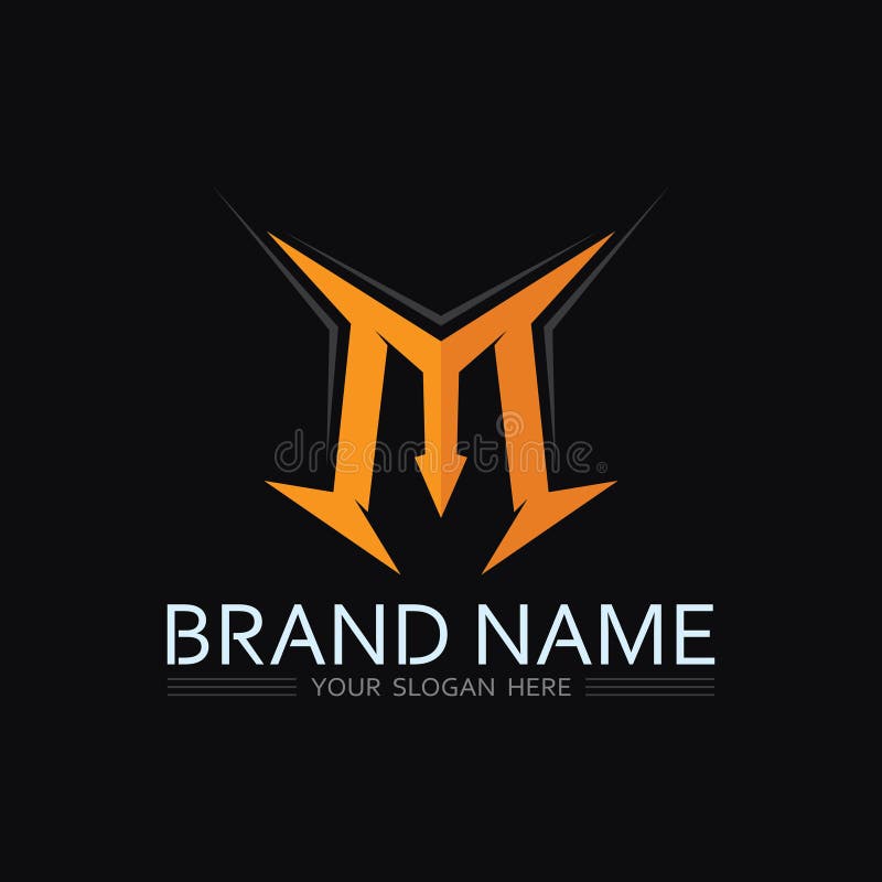 Elegant M Typography Logo for Premium and Creative Brand Use Stock Vector - Illustration of ...