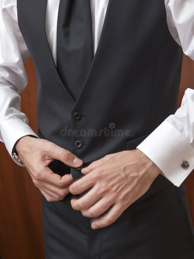 Elegant man dressing up stock photo. Image of business - 34056136