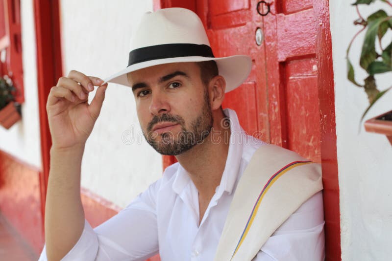 Elegant Man with Good Manners Saluting Stock Photo - Image of male ...