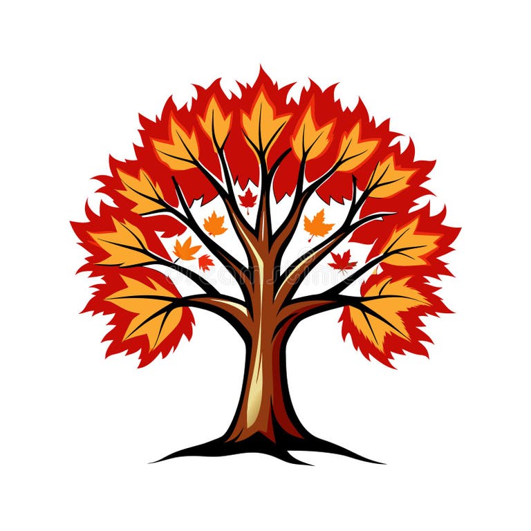 Elegant Maple Tree Design stock image. Illustration of bold - 362317871