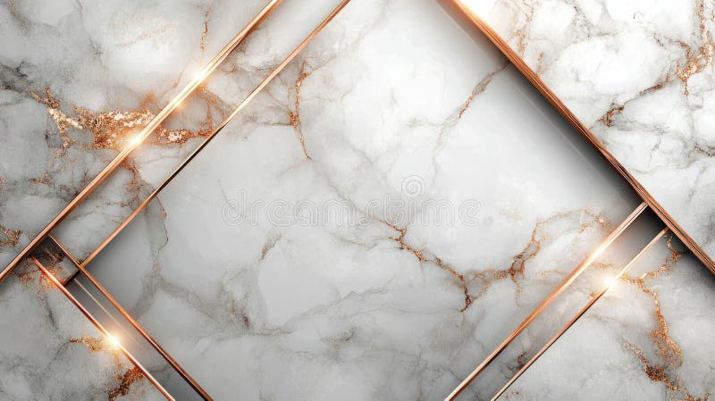 Elegant Marble Background with Gold Geometric Pattern. Stock Image ...