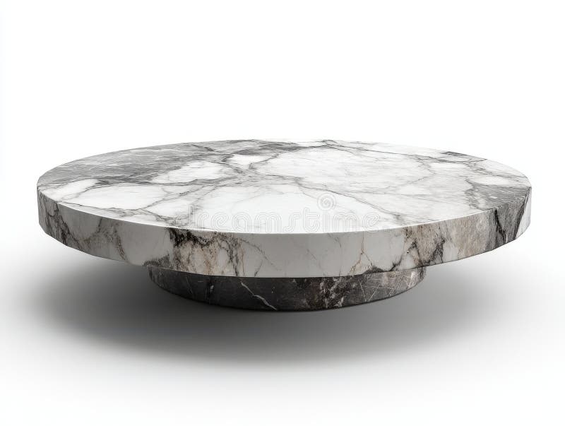 Elegant Marble Coffee Table with Rounded Edges and Sleek Design for ...