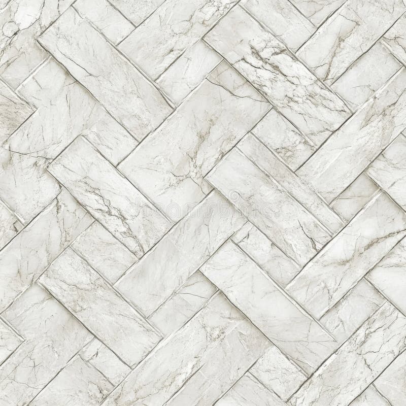 Elegant Marble Herringbone Tile Pattern with Natural Veined Design ...