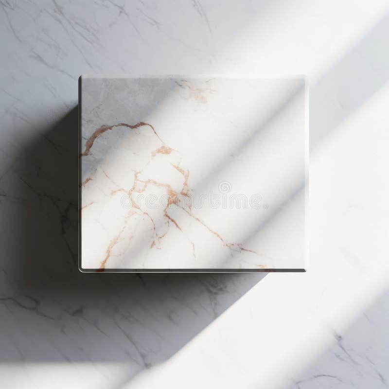 Elegant Marble Square: a Study in Light and Texture Stock Illustration ...