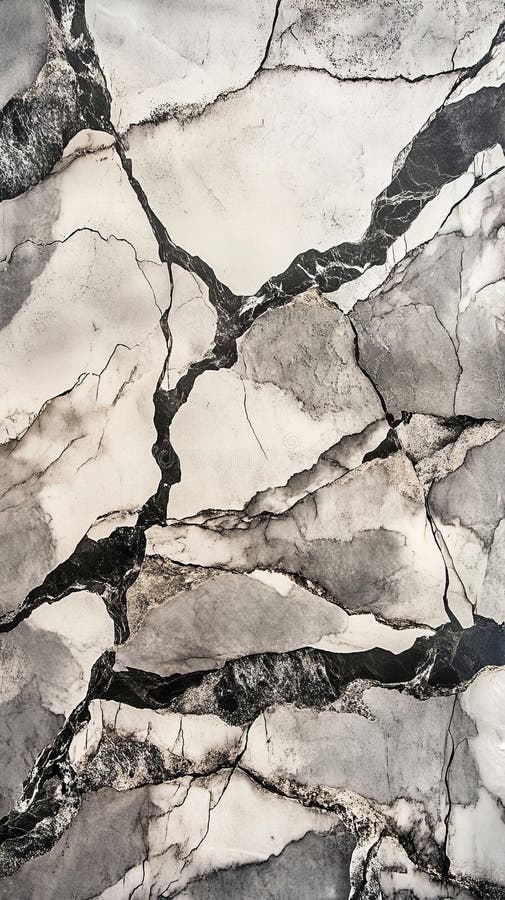 Elegant Marble Texture with Intricate Black and White Veining Patterns ...