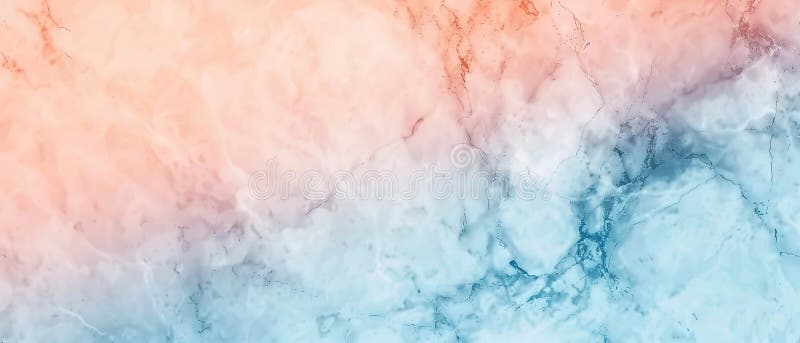 Elegant Marble Texture with Peach and Blue Gradient Background Stock ...