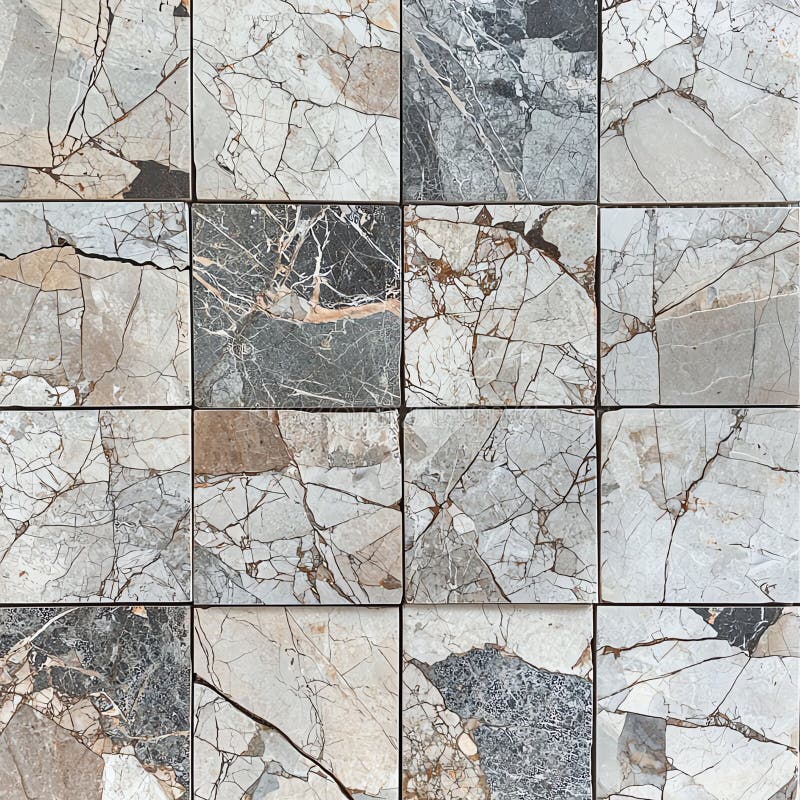 Elegant Marble Tile Pattern Showcasing Beautiful Natural Textures and ...