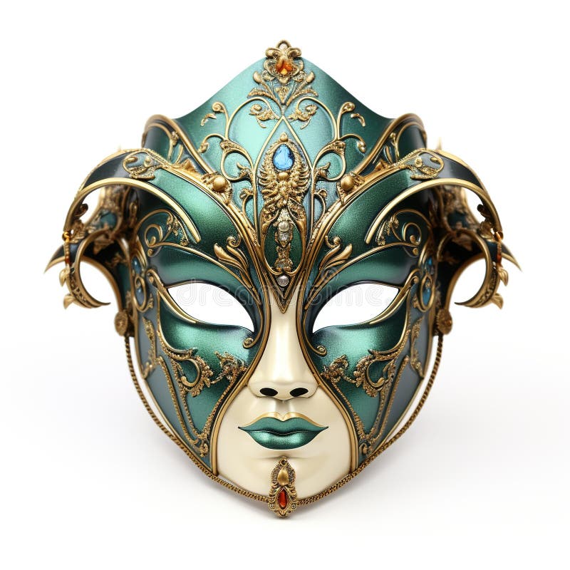 Elegant Masquarade Venetian Mask. Carnivale Mask Stock Illustration ...