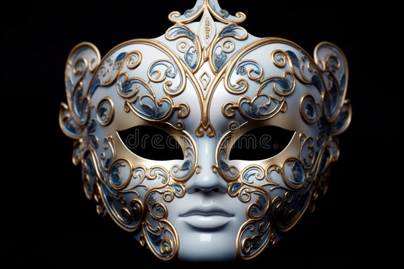 Elegant Masquarade Venetian Mask. Carnivale Mask Stock Illustration ...