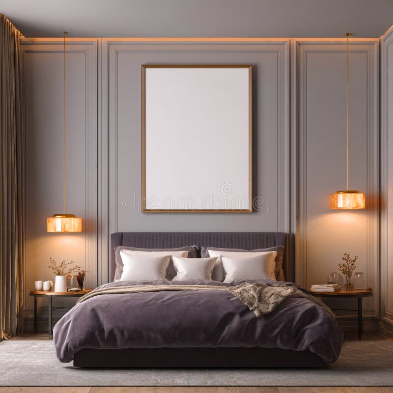 Elegant Master Bedroom Design Luxury Interior Inspiration Stock ...