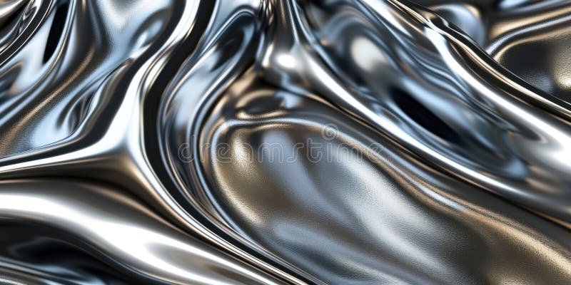 Elegant Material Concept Shown by Fabric with Silver Sheen and Wave ...