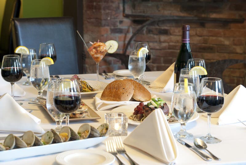 Elegant meal stock photo. Image of enjoy, drink, dinner - 14701812