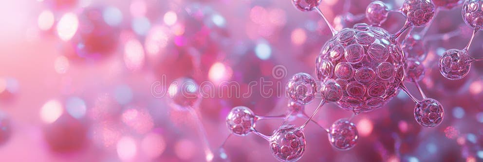 Elegant Medical Conference Backdrop with Modern Molecule Network ...