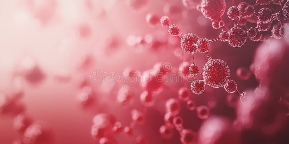 Elegant Medical Conference Backdrop with Modern Molecule Network ...