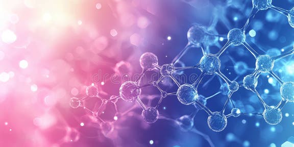 Elegant Medical Conference Backdrop with Modern Molecule Network ...