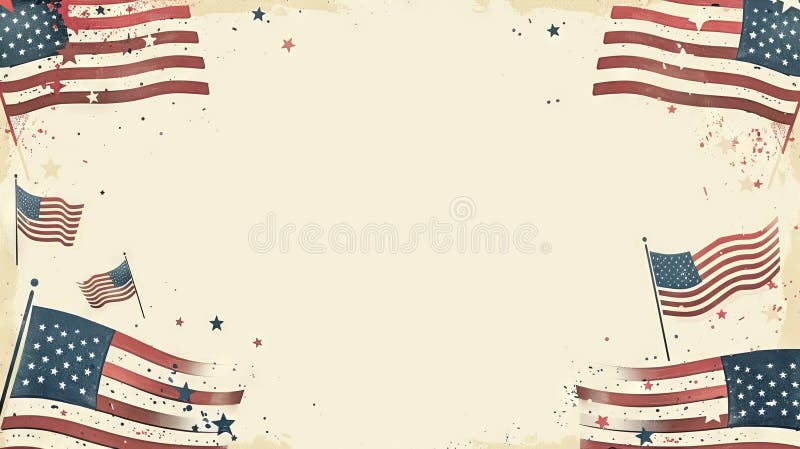 Elegant Memorial Day Concept Background with Minimalist Design Stock ...