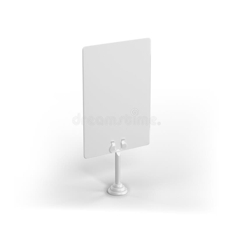 Elegant Menu Sign Table Tent Mockup for Restaurants Stock Illustration ...