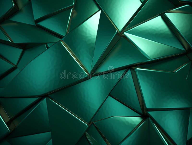 Elegant Metallic Green Steel Texture Background with Light Reflection ...
