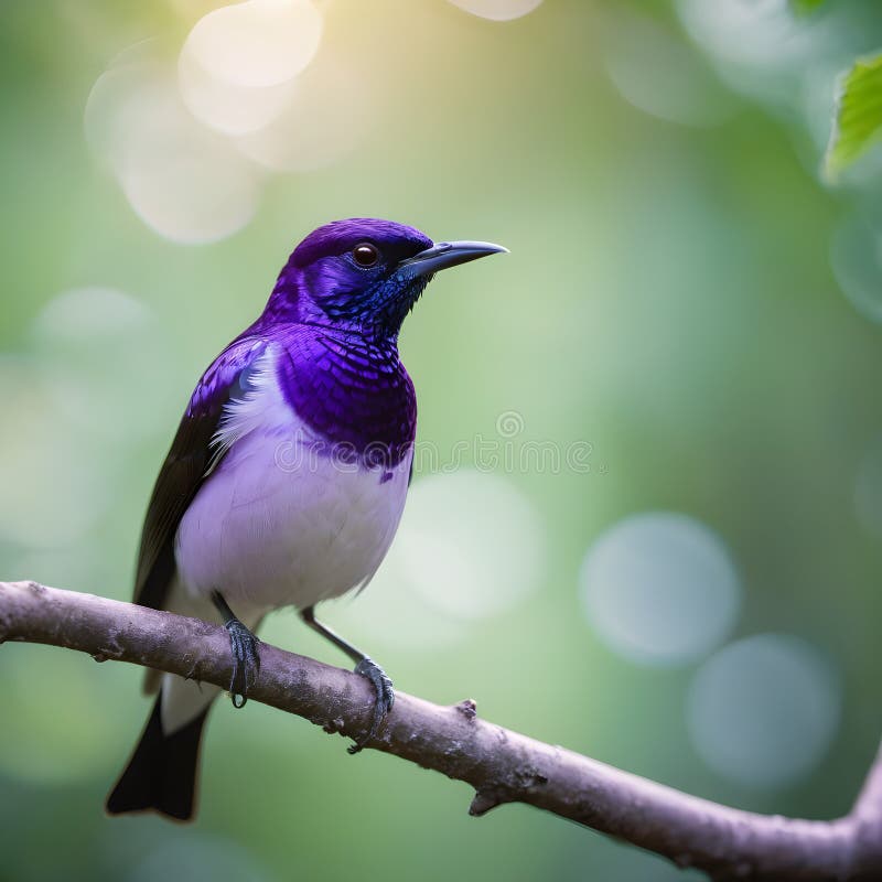 Elegant Minimalism: Capturing the Grace of a Violet-Backed Starling ...