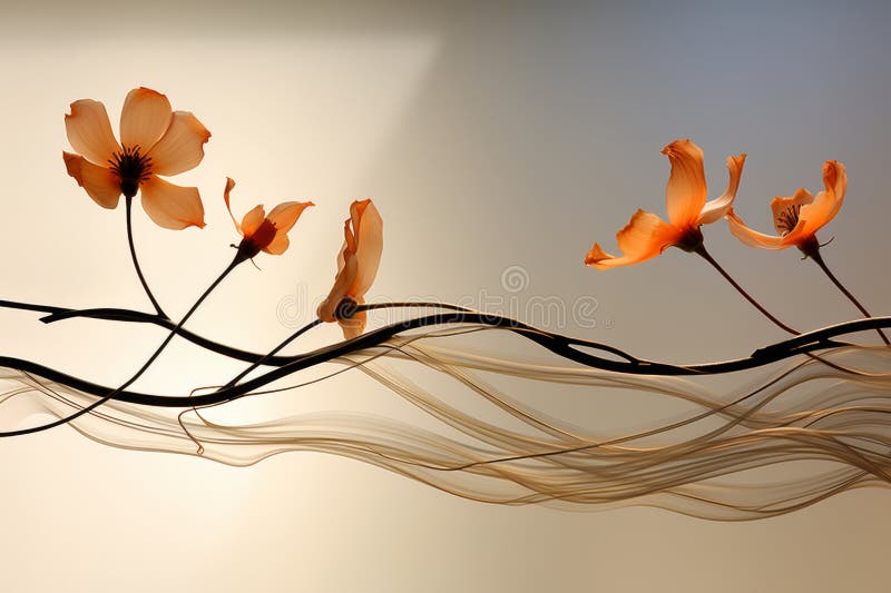 Elegant Minimalist Card Design Featuring Flowing Lines and Subtle ...