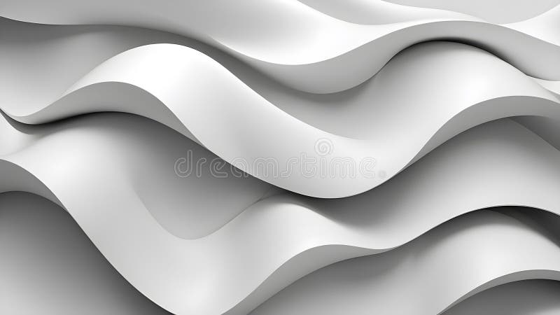 Elegant Minimalist 3D Abstract Background with Smooth Forms in a ...