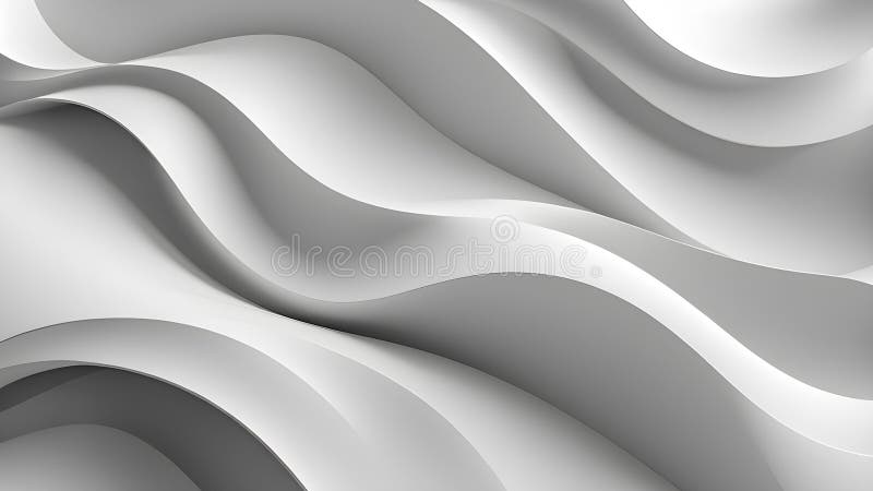 Elegant Minimalist 3D Abstract Background with Smooth Forms in a ...