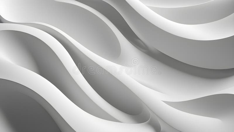 Elegant Minimalist 3D Abstract Background with Smooth Forms in a ...