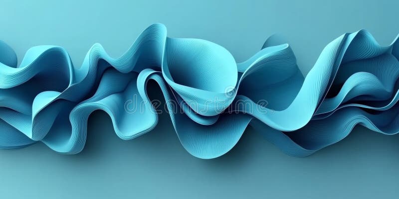 Elegant Minimalist 3D Low Profile Style Aqua Wave Texture Pattern ...