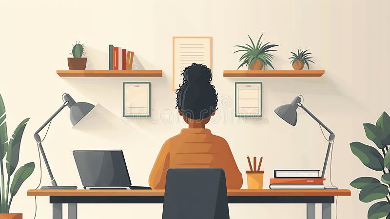 Elegant Minimalist Design: Contemporary Home Office with Modern ...