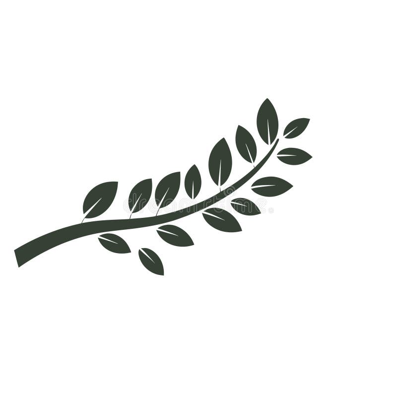 Elegant Minimalist Leaf Branch Vector Illustration for Nature and ...