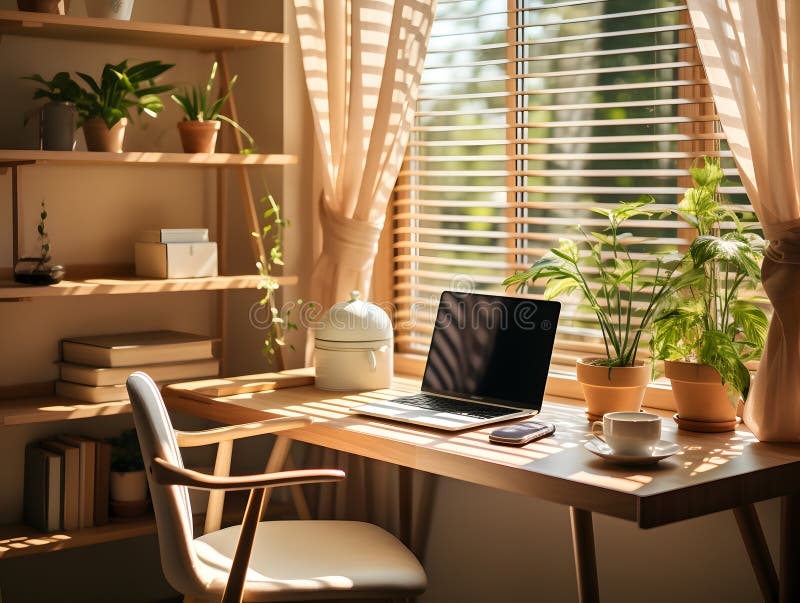 Minimalist Modern Home Desk with Clean Lines and a Sleek Design ...