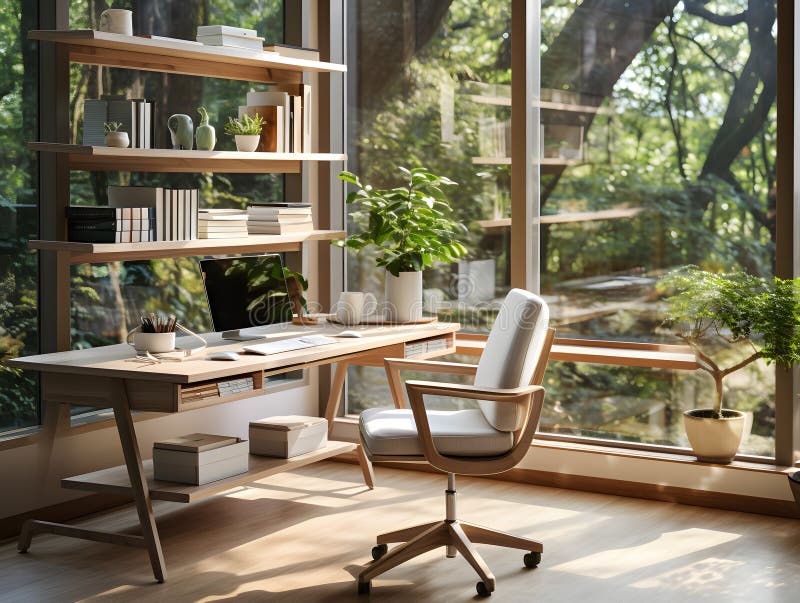 Minimalist Modern Home Desk with Clean Lines and a Sleek Design ...