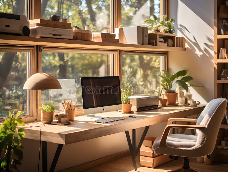 Minimalist Modern Home Desk with Clean Lines and a Sleek Design ...